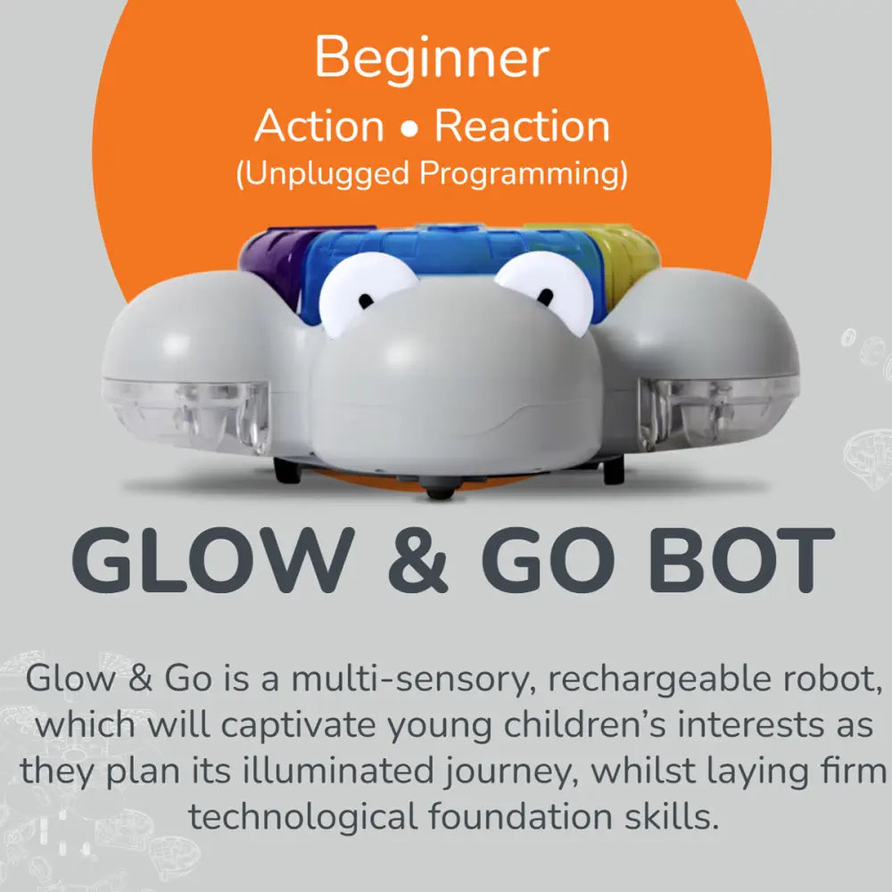 TTS Programming Journey Coding Toy Robots Bundle - Glow & Go Bot, Bee-Bot, Blue-Bot, Tuff-Bot ...