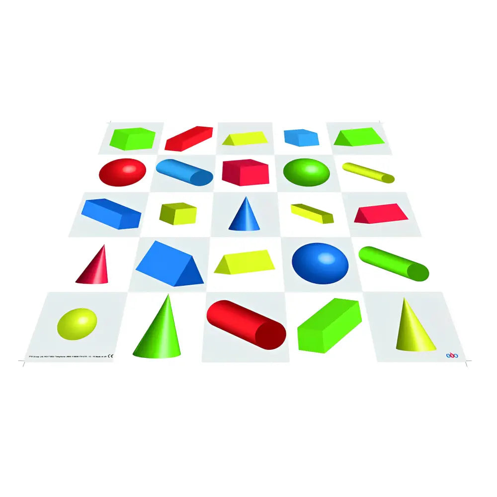 TTS Bee Bot & Blue Bot 3D Shapes Mat, Model - RobotShop