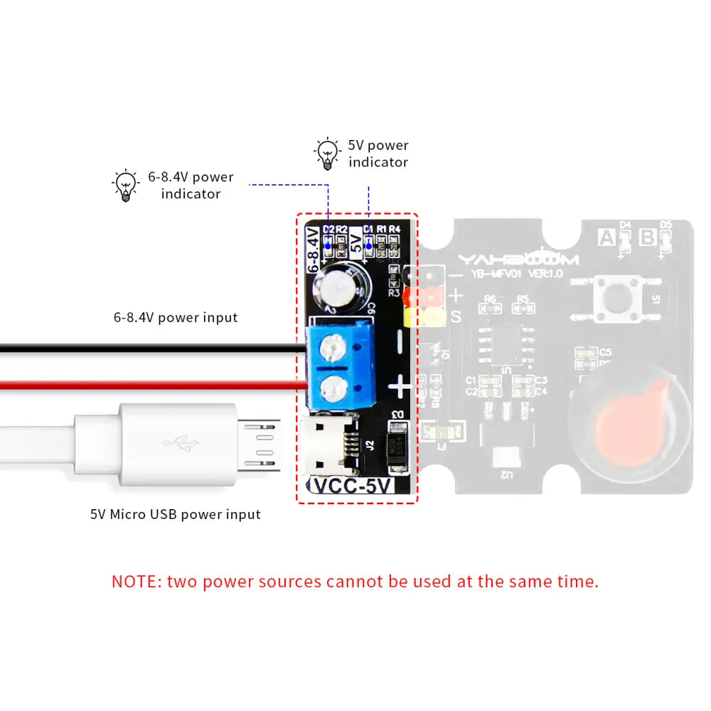 Yahboom Single Channel Dual PWM Servo Control Debugging Board for DIY Smart Robotics - RobotShop