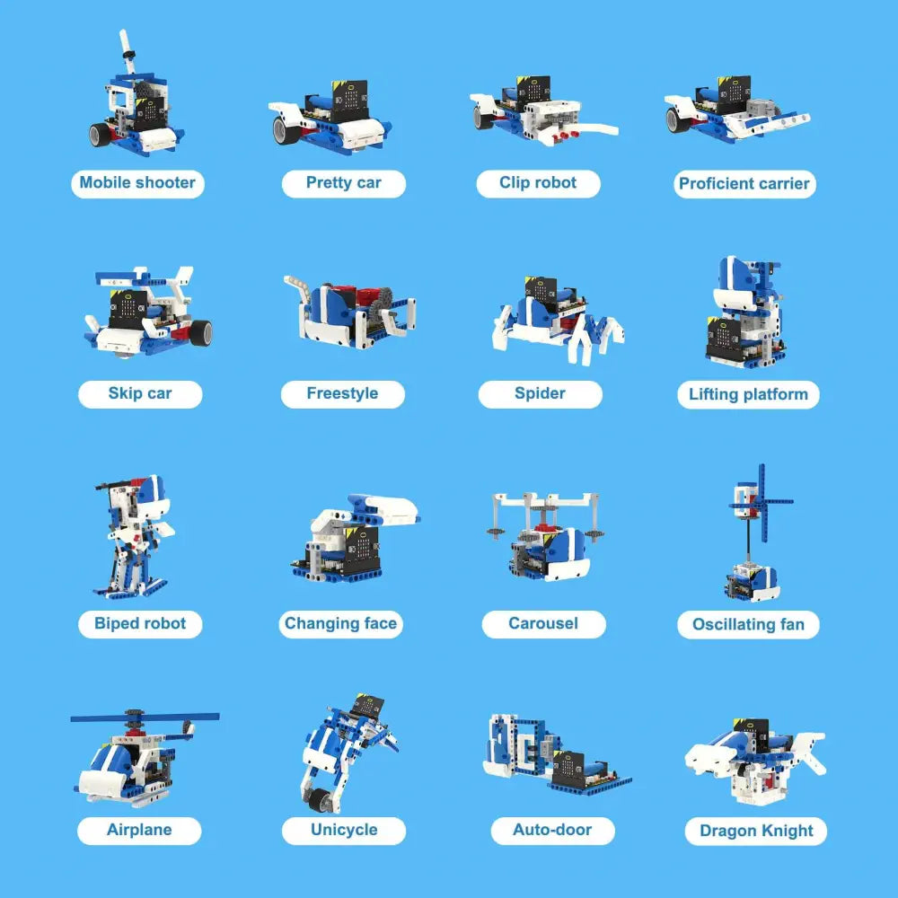Yahboom Micro Bit Building Block Robot Kit 16 In 1 Stem Projects Diy