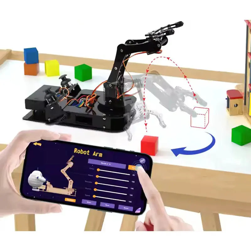 ACEBOTT 4 DOF ESP32 Programmable Robotic Arm Kit Compatible with Arduino - RobotShop