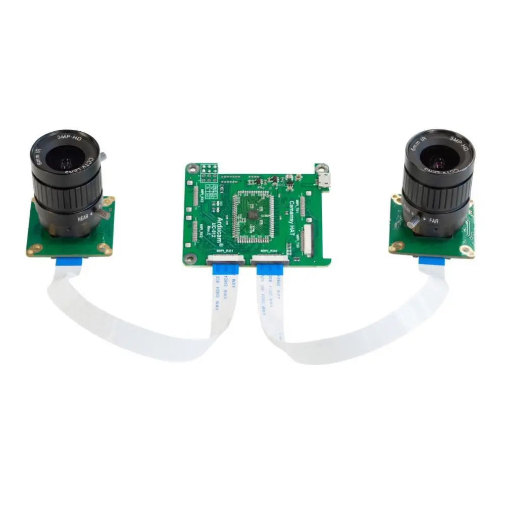 Arducam 12MP*2 Synchronized Stereo Camera Bundle Kit for Raspberry Pi - RobotShop