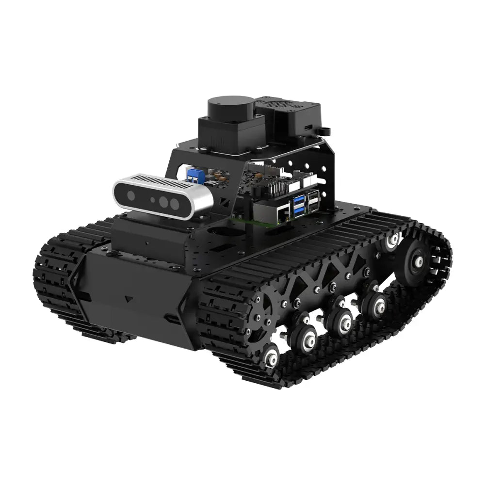Hiwonder MentorPi T1 Raspberry Pi Robot Car – Tank Chassis, ROS2 AI Coding Robot with Large AI ...