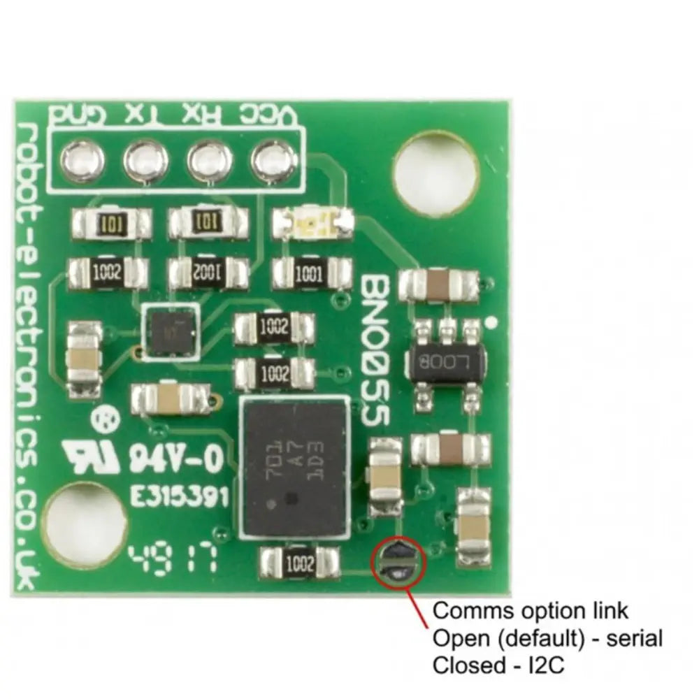 Bno055 9 Dof Absolute Orientation Imu Module Robotshop