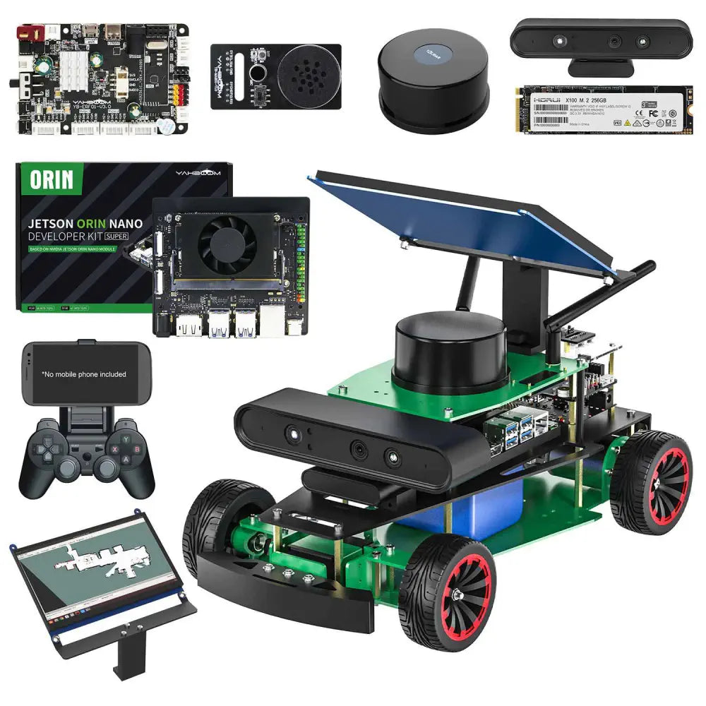 Yahboom Rosmaster R2 ROS2 Robot Ackermann Structure-Superior with Orin NANO SUPER 4GB board ...