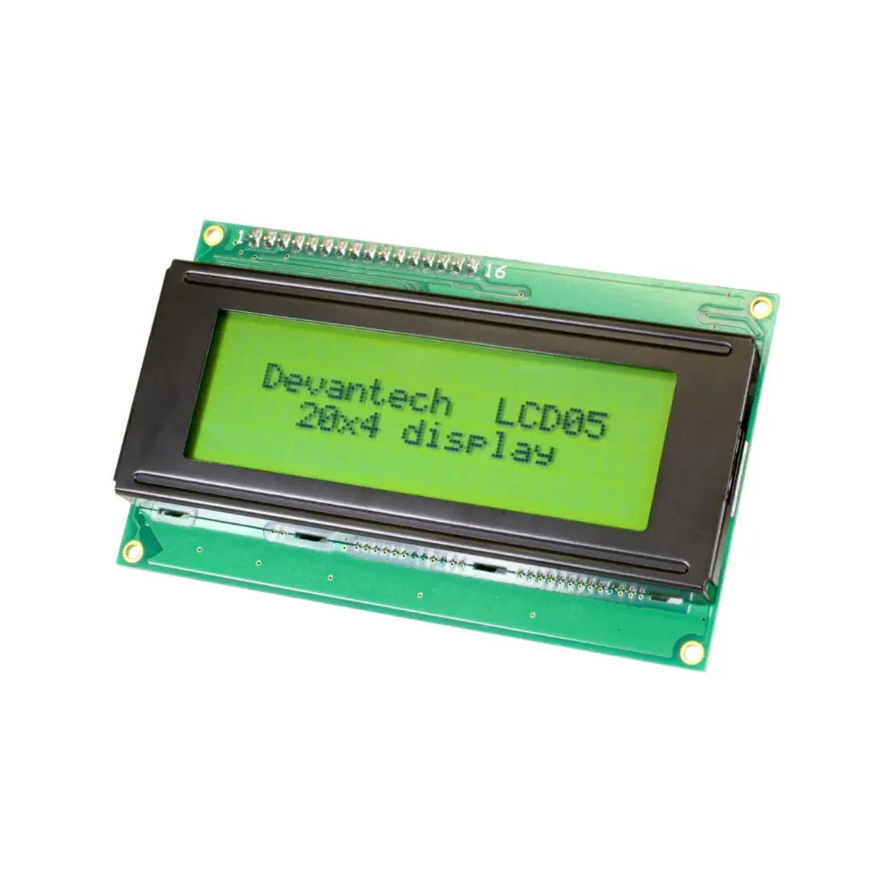 Devantech LCD05 20x4 Display (Green) - RobotShop