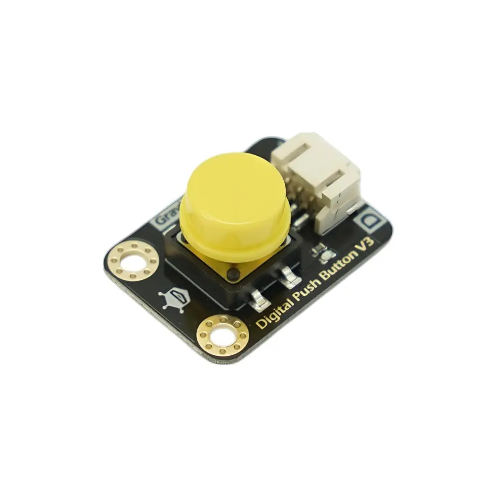 DFRobot Gravity Digital Push Button (Yellow) - RobotShop
