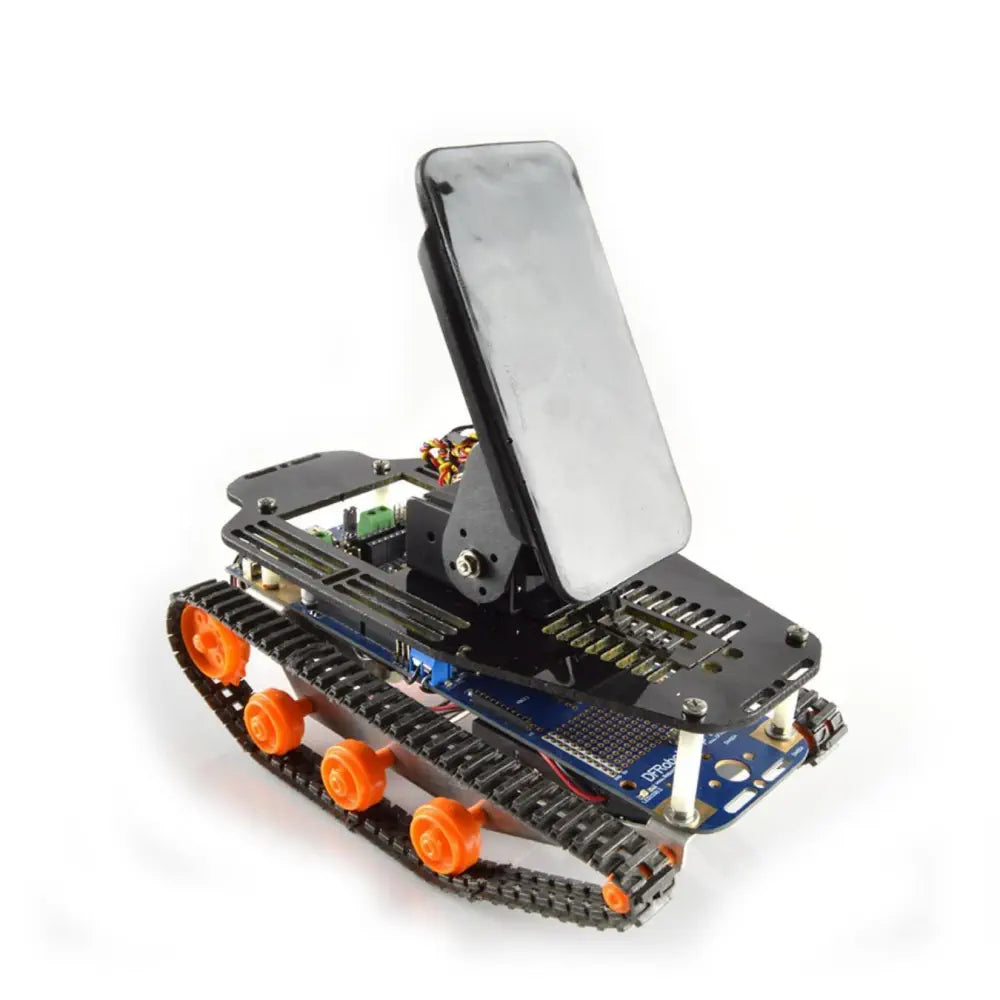DFRobotShop Rover V2 - Arduino Compatible Tracked Robot (Smartphone Kit) - RobotShop