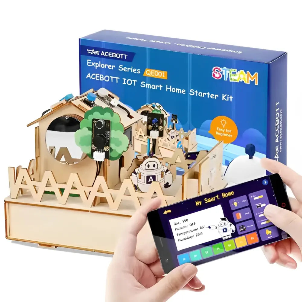 ACEBOTT QE001 ESP32 Smart Home IoT Starter Kit avec Arduino/ACECode(Scratch) - Plus, Kit de ...