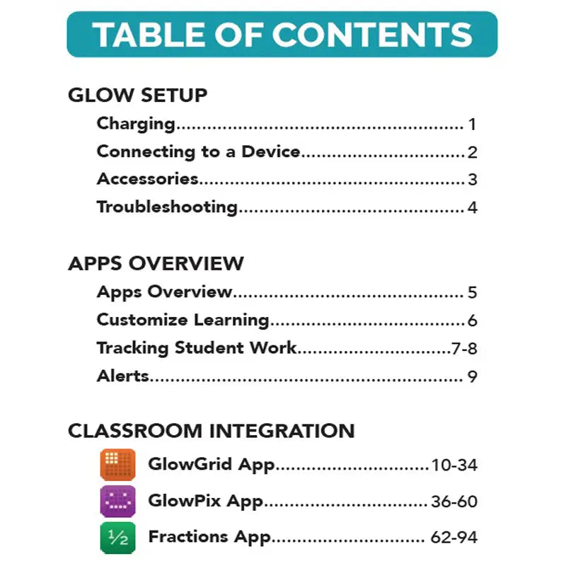 Glow Teacher Guide - RobotShop