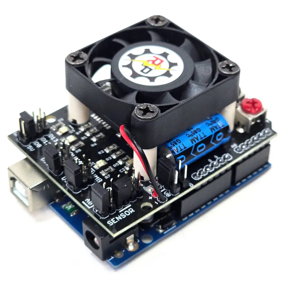 Robot Power MegaMoto GT Dual Channel H-Bridge Motor Controller for Arduino 35A, 6-35V - RobotShop