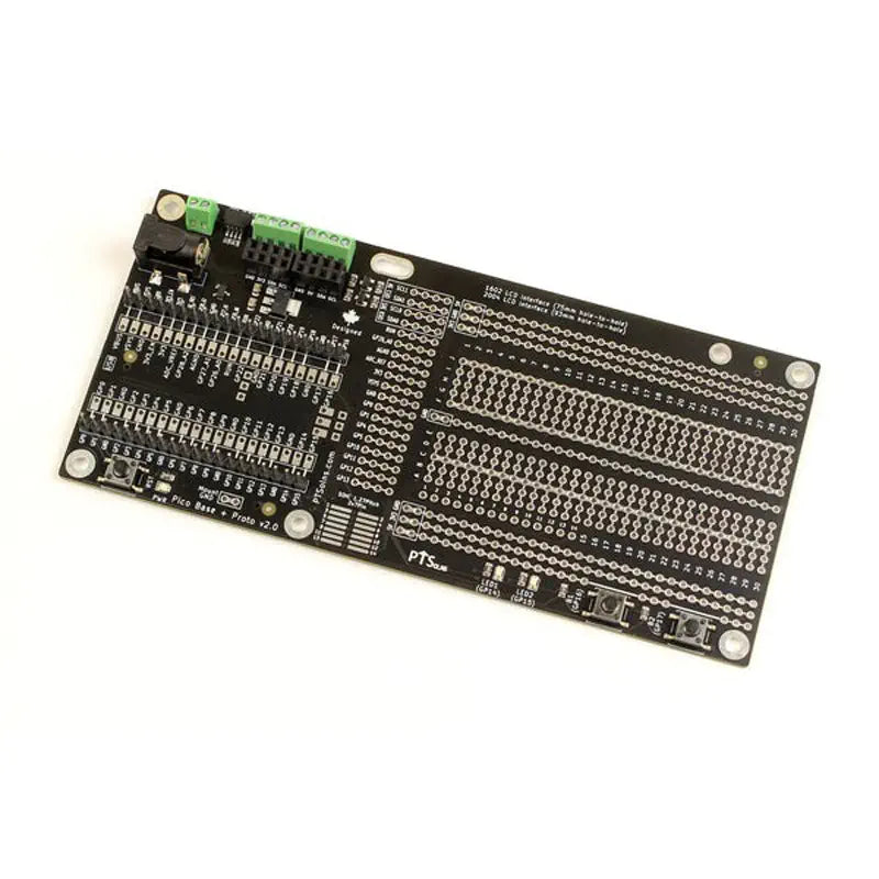 PTSolns Raspberry Pi Pico Expansion Board (Pico Base + Proto) - RobotShop