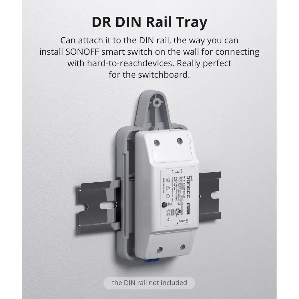 SONOFF DR – DIN Rail Tray - RobotShop
