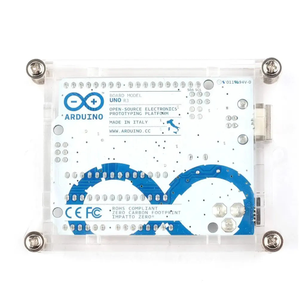Transparent Acrylic Enclosure for Arduino Uno - RobotShop