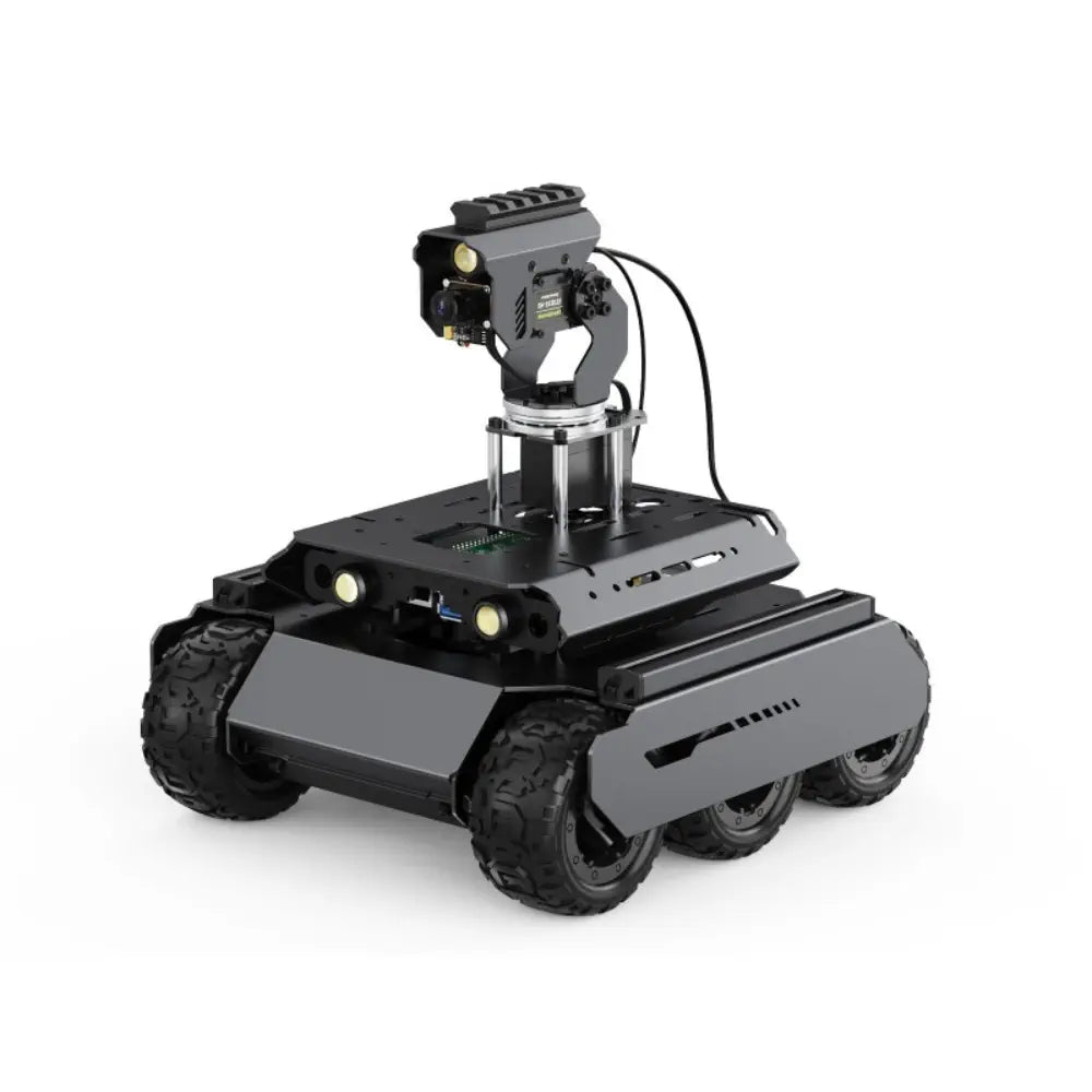 Waveshare UGV Rover Robot AI 6 roues 4WD, Double contrôleurs, Corps tout en métal pour Raspberry ...