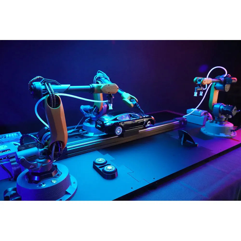 WLKATA Robotics Automobile Assembly Line - Mirobot Training Cell - RobotShop