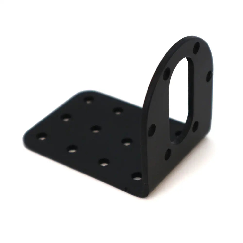 37mm Motor Mount (90 degrees) with anodized black paint - RobotShop