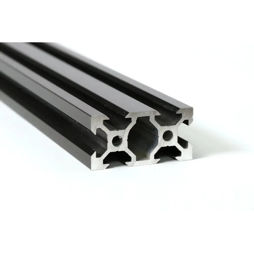 2040 V-Slot Extrusion 20 Series - 20mm X 40mm X 2.5m - Black - RobotShop