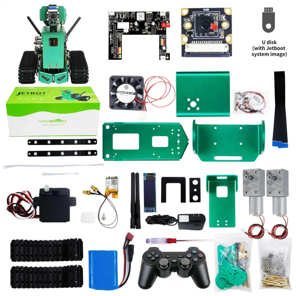 Yahboom Jetbot Standard Version AI Robot w/ HD Camera for Jetson Nano ...