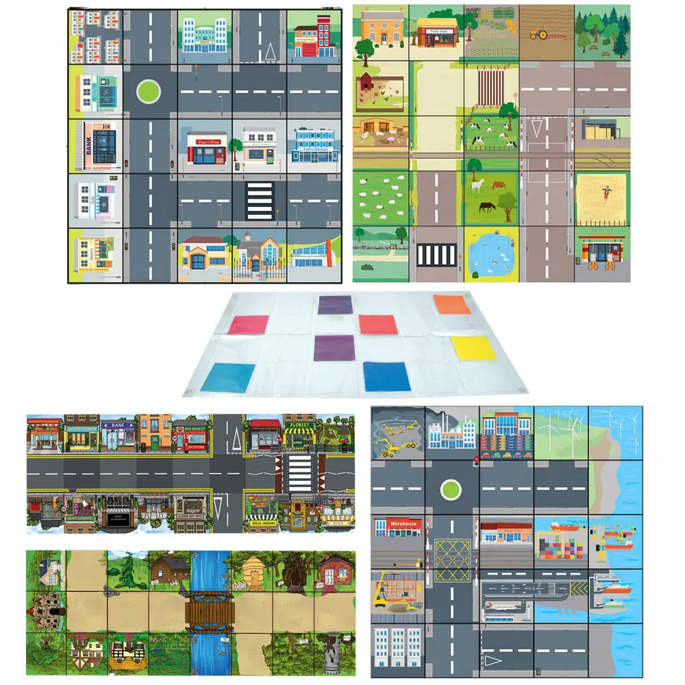 Merconnet Communauté et Personnes 7 pcs Tapis d'Activités pour Bee-Bot ...