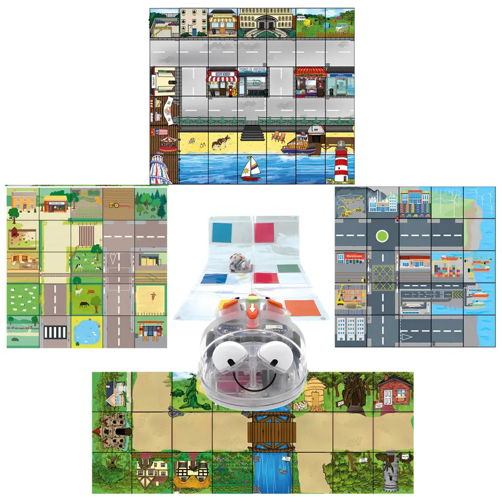 TTS 6 Blue-Bot Coding Robot Bundle - 5 Activity Play Mats - STEM ...