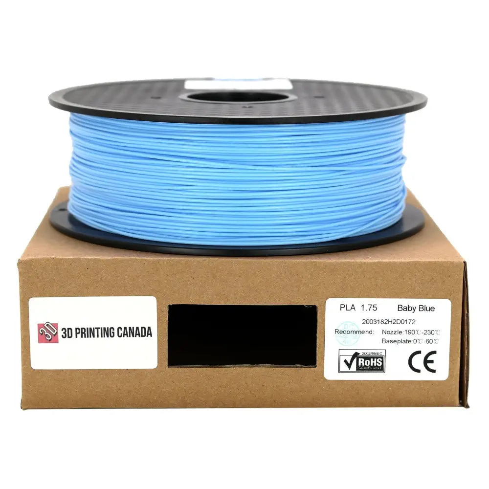 Baby Blue Standard PLA Filament 1.75mm 1kg - RobotShop