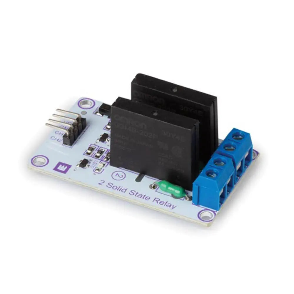 2-Channel Solid State Relay Module - RobotShop