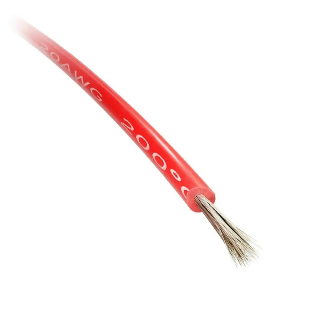 20AWG Red Premium Silicone-Jacket Wire (3m) - RobotShop