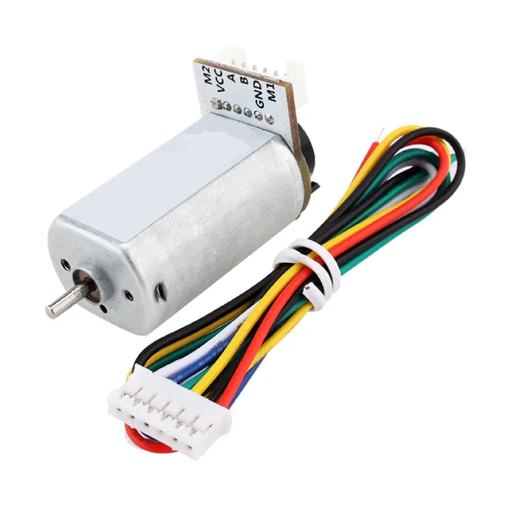 DC 6V 12V Micro Motor w/ Encoder, 12V, 16000rpm - RobotShop