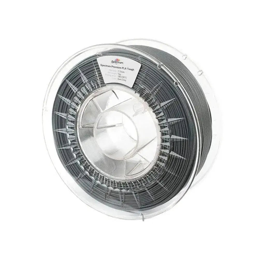 Spectrum Filaments: Dark Grey 1.75mm PLA Tough Filament - 1kg - RobotShop