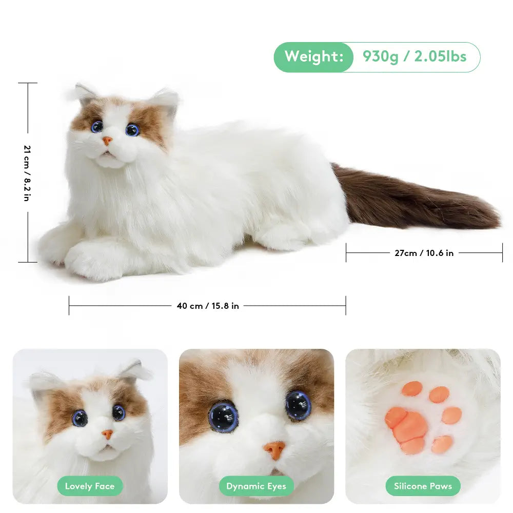 Metacat Smart Robot Cat Interactive Companion Pet Robotic Pet(Bicolor B ...