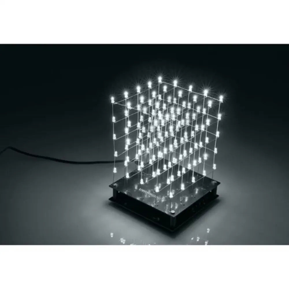 3D LED Cube 5x5x5 Soldering Kit (White LED) - RobotShop