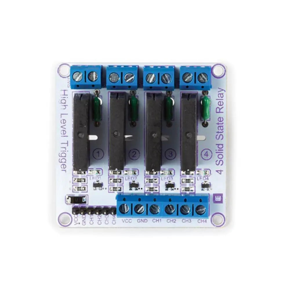 Velleman 4 Channel Solid State Relay Module - RobotShop