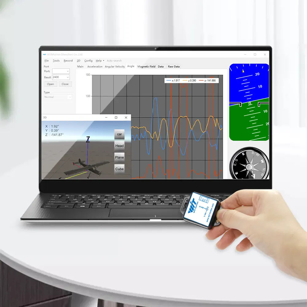 Witmotion WT901C-232 MPU9250 Capteur Gyroscope, Accélération Triaxiale ...