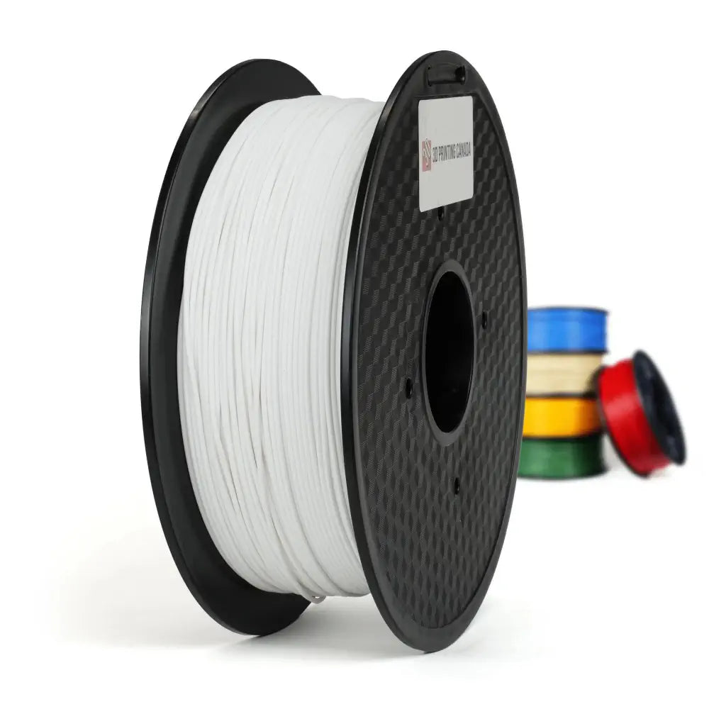 White Standard Flexible PLA Filament 1.75mm 1kg - RobotShop