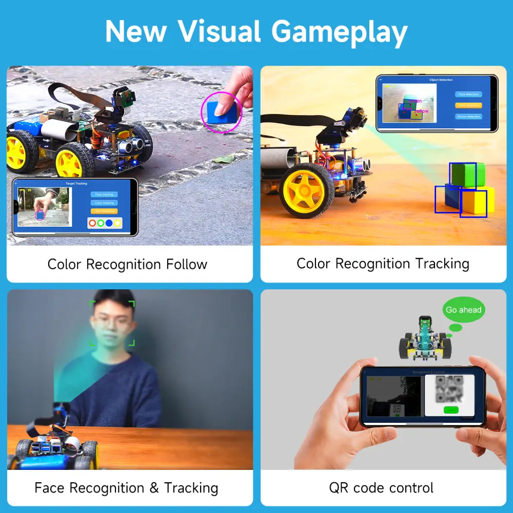 Yahboom Raspbot AI Vision Robot Car with FPV camera for Raspberry Pi 5 ...