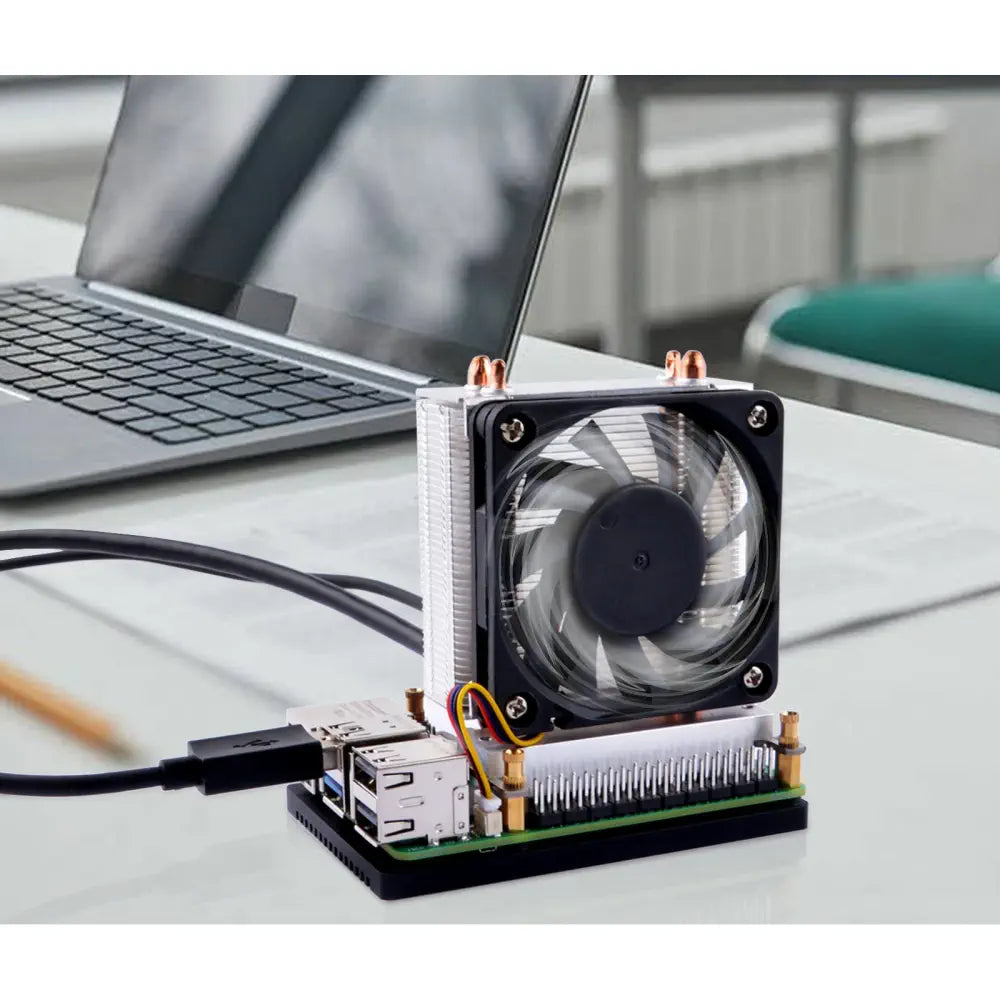52Pi ICE Tower Plus Cooling System for Raspberry Pi 5 (Metallic ...