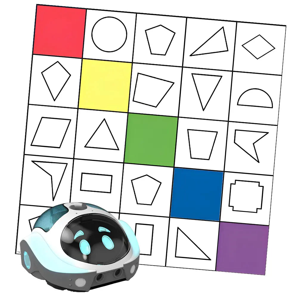 Loti-Bot Coding Robot with Shape Activity Play Mat Bundle, STEM ...