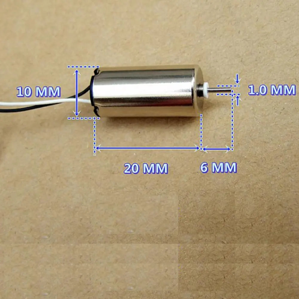 10D coreless DC motor, 3.7V - 39500 RPM - RobotShop