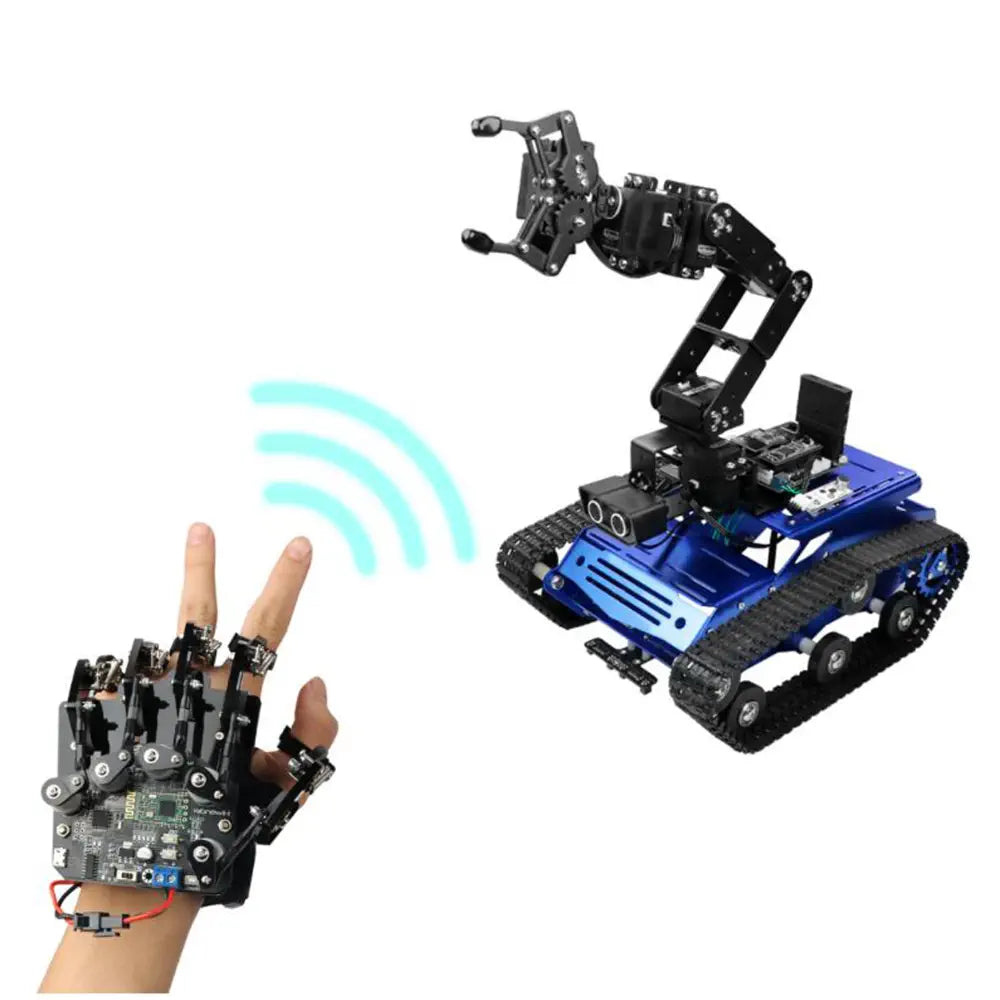 Hiwonder Tankbot Track Robot Car Loaded with Robotic Arm for STM32 ...