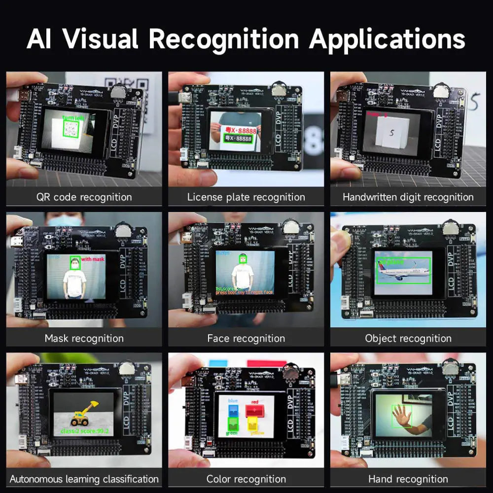 Yahboom AI-Motion K210 Development Board Kit, RISC-V Face Recognition ...