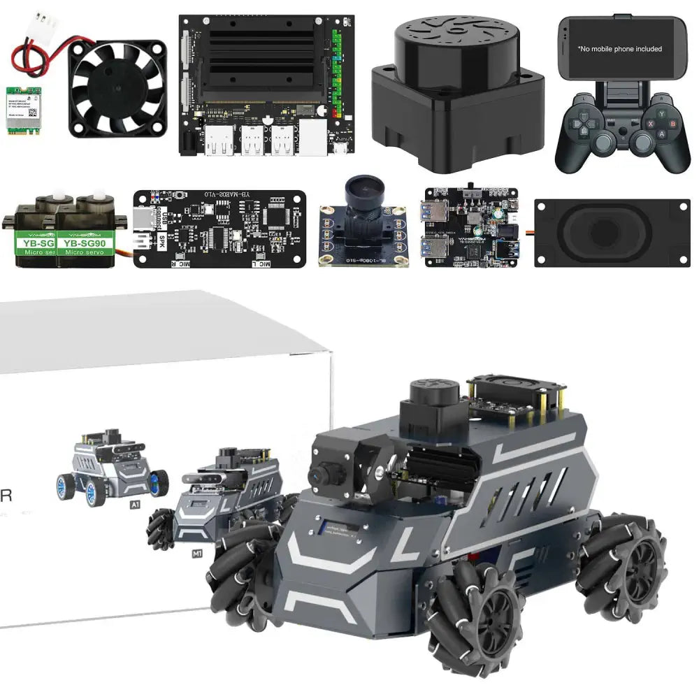 ROSMASTER M1 AI Large Model ROS2 Robot with Mecanum Wheel--Standard ...