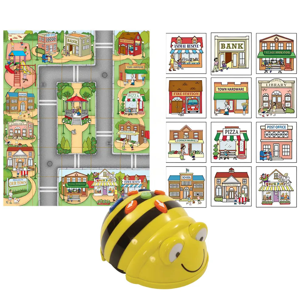 TTS Bee-Bot Programmable Robot with Community Mat and 3D Community ...