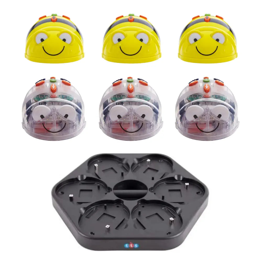 TTS Bee Bot Programmable Floor Robot Starter Set w/ Docking Station Coding Bundle - RobotShop