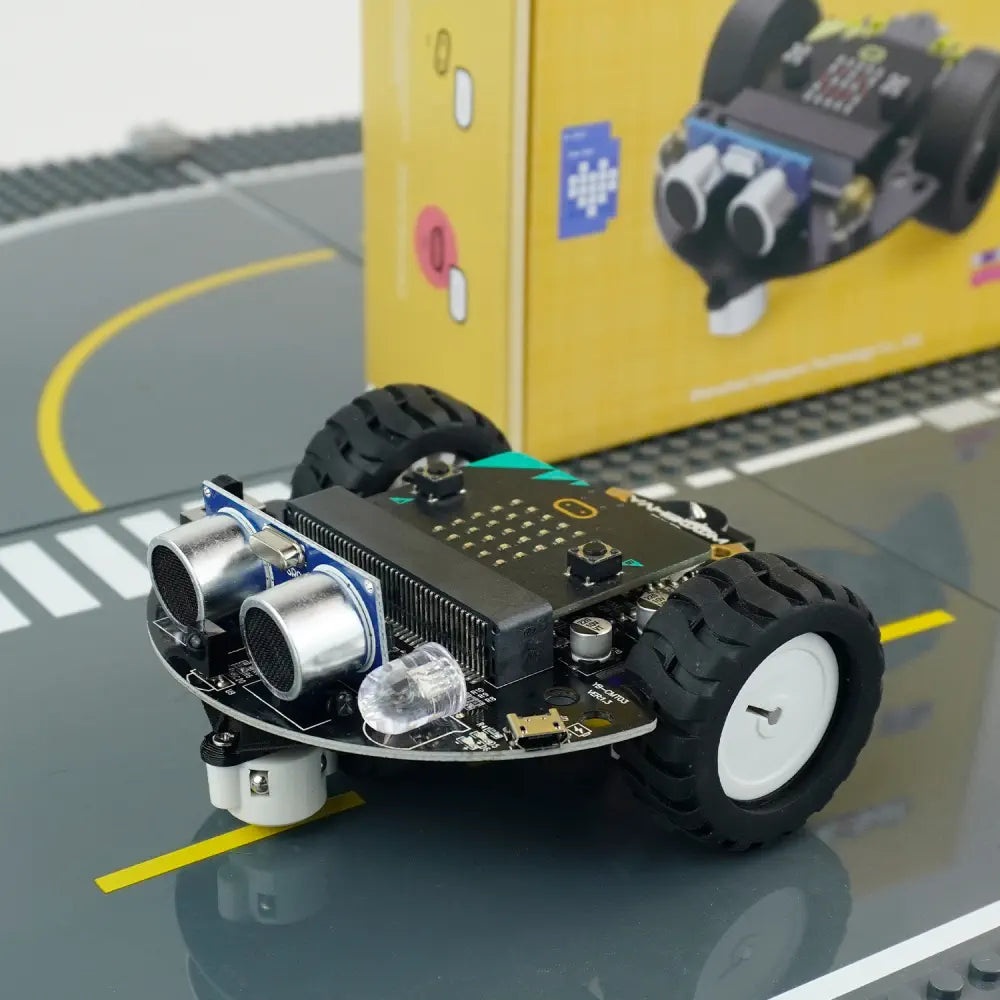 Tiny:bit Smart Robot Car pour l'éducation au codage STEM, alimenté par Micro:bit (sans carte ...