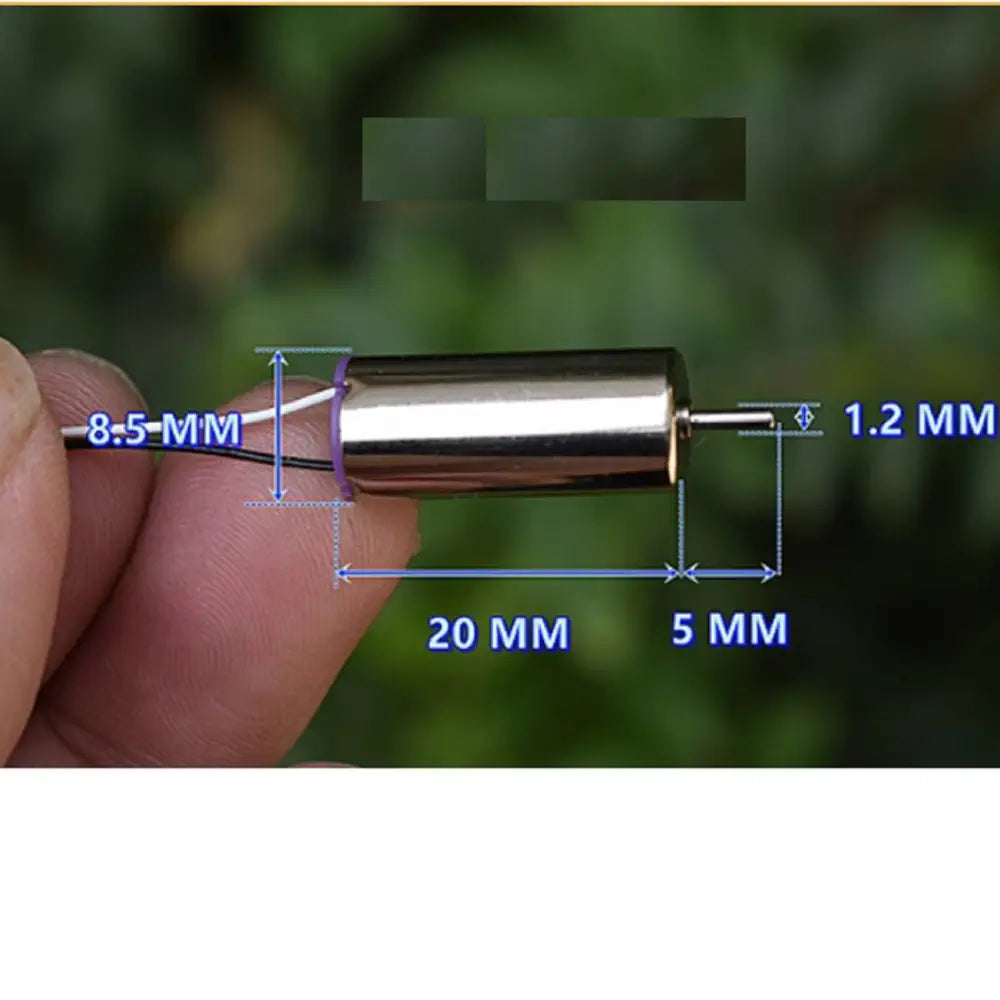 8.5D coreless DC motor, 3.7V - 53000 RPM - RobotShop