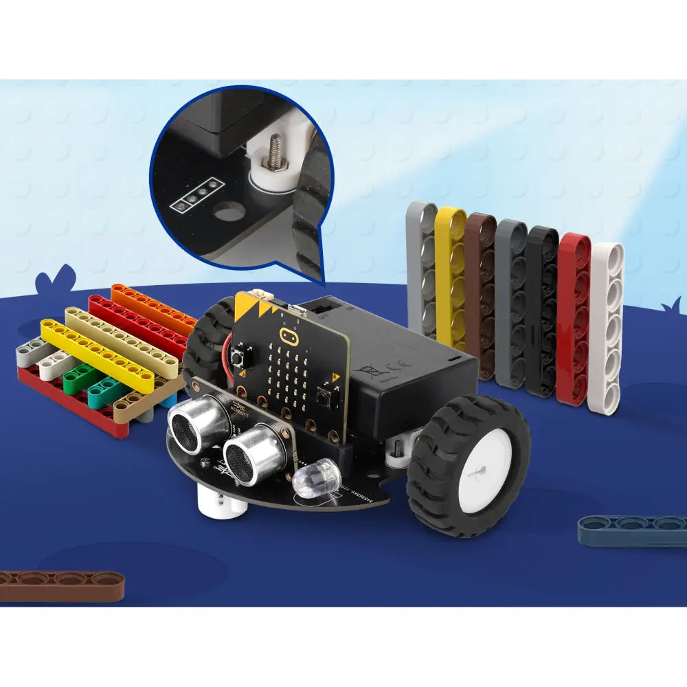 ACEBOTT Smart Robot Car Kit Compatible w/ BBC micro:bit V2 - RobotShop
