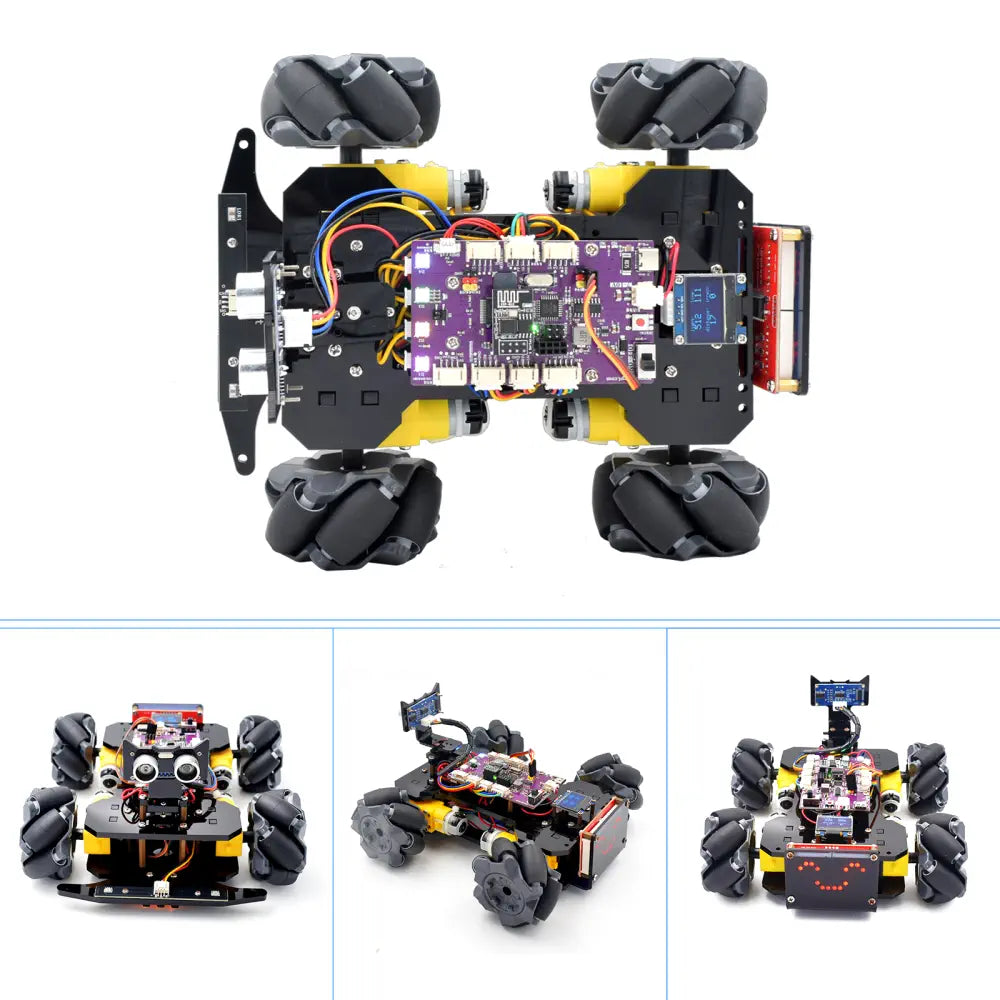 Adeept Mecanum Wheel Smart Car Kit (Compatible w/ Arduino IDE) - RobotShop