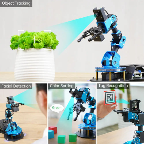 Hiwonder Armpi Fpv Ai Vision Raspberry Pi 5 Ros Robotic Arm With Python Open Source Advanced