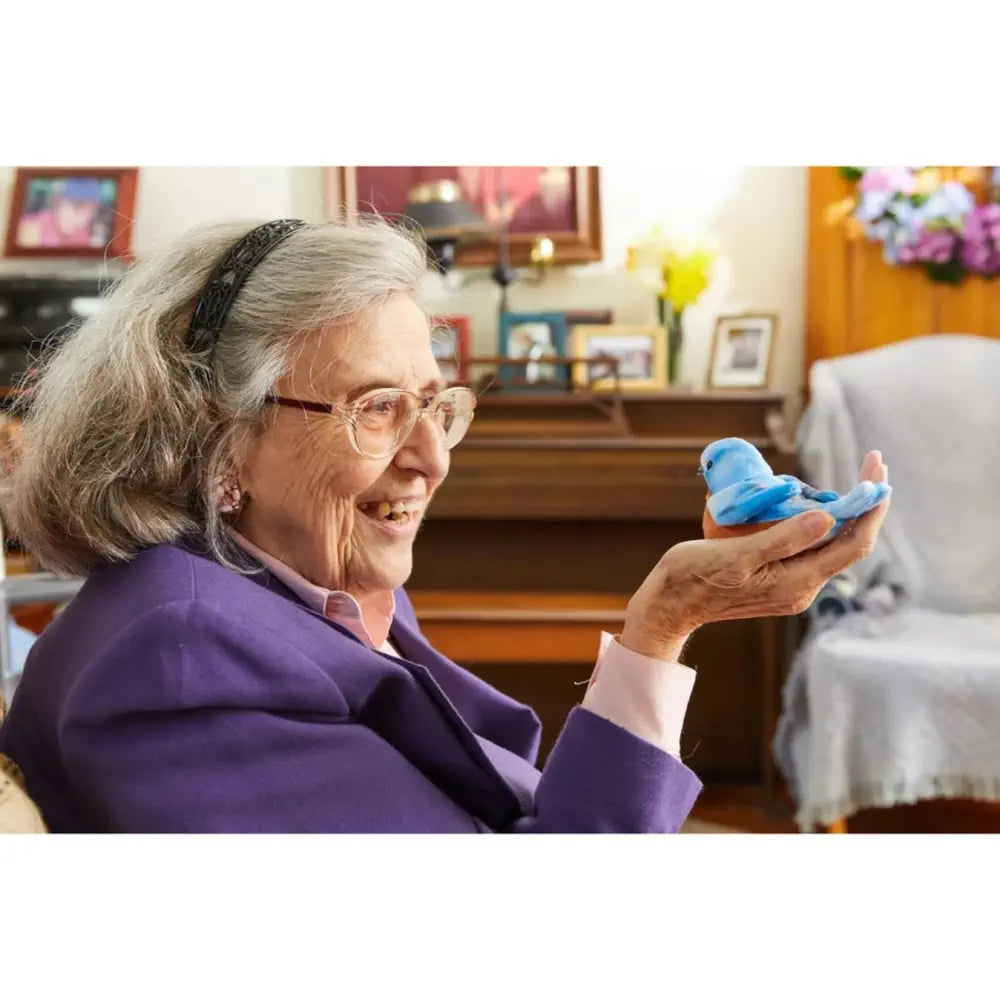 Ageless Innovation Walker Squawker Bird Interactive Companion (Blue Jay ...